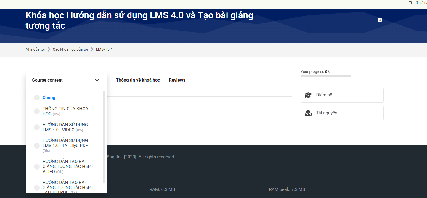 Elearning HUB - 4.0: Hướng dẫn đăng nhập vào khóa học "Hướng dẫn sử dụng LMS new và bài giảng ...